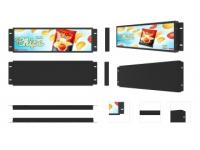 China 38-inch cutting screen, irregular screen, long strip screen, bar screen, 1920*540, brightness 400, parking lot signage/outdoor, subway screen for rail transit, digital signage for sale