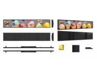 China 65.7-inch Stretched Bar LCD Display with 3840×600 Resolution and 400 cd/m² Brightness for Shelf Advertising for sale