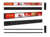 China 37.8-inch Stretched Bar LCD Display with 500 cd/m² Brightness for Supermarket Shelf Display for sale