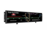 China 43.1-inch 1/3 cut screen, irregular screen, long strip screen, bar screen, 1920*360, 700 nits, LVDS, subway screen for rail transit for sale