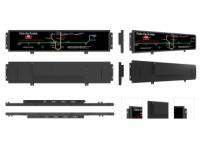 China 43.1-inch 1/3 cut screen, irregular screen, long strip screen, bar screen, 1920*360, 700 nits, LVDS, subway screen for rail transit for sale