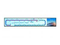 China 58.4-inch cut screen, non-standard screen, long strip screen, bar screen, 3840*1080, brightness 700, parking lot signage/outdoor, rail transit subway screen, digital signage for sale