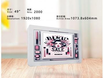 China 49-inch digital signage, ultra-high-definition wall-mounted outdoor advertising display, shopping mall advertising screen, cinema screen, beauty screen, digital LCD signage, 1920x1080, brightness 2000 for sale