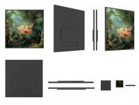 China 45-inch cutting screen, irregular screen, 1880*1880, brightness 500, smart supermarket shelf screen, wall-mounted advertising machine, square screen display unit, digital photo frame, square LCD for sale