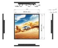 China 27-inch square screen, cut screen, special-shaped screen, 2122*2160, brightness 450, intelligent supermarket shelf screen, advertising machine, digital art screen, digital advertising photo frame for sale