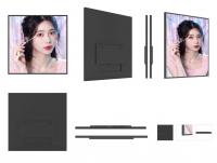 China 33-inch square screen, cut screen, irregular screen, 1880*1880, brightness 300, smart supermarket shelf screen, wall-mounted advertising machine, advertising screen display, digital art display for sale