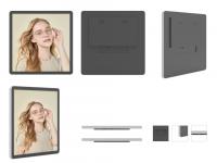 China 26-inch square screen, cut screen, irregular screen, 1880*1880, brightness 300, smart supermarket shelf screen, wall-mounted advertising machine, glasses shelf display screen, advertising screen for sale