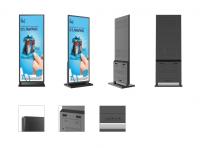 China 68.8-inch cutting screen, irregular screen, floor-standing screen complete unit, 3840*1350, brightness 350, vertical advertising machine, digital vertical display, full-screen LCD for sale