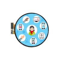 China 1.4 inch LTPS Round AMOLED Display with MIPI Interface and Capacitive Touch for sale