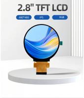 China 2.8-inch 480*480 Resolution MIPI Interface TFT LCD Display IPS Round Screen for Industrial Applications for sale