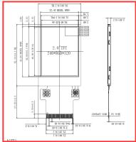 China 2-inch semi reflective and semi transparent 240 * 320 ST7789V MCU/SPI/RGB sunlight visible TFT color LCD screen for sale