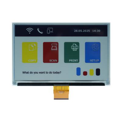 China 7.3-inch 800x480 SPI interface ultra-low power color e-paper display for sale