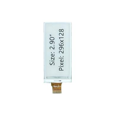 China 2.9-inch 128×296 two-color black-and-white e-paper display with SPI interface for sale