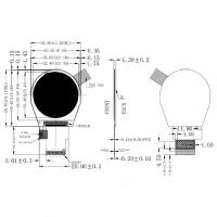 China 1.3‑inch circular industrial LCD display, MCU+SPI+RGB interface, 240×240, full‑viewing‑angle, full‑transparent type for sale