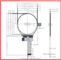 China 2.1-inch Round LCD Display with 480*480 Resolution, MIPI Interface, and IPS Viewing Angle for Industrial Control for sale
