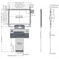 China 2.4-inch 800×480 High-Brightness LCD Module TFT Display with Full Viewing Angle for sale