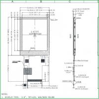 China 2.8-inch 240×320 Resolution Capacitive Touch LCD Module for Industrial and Medical Applications for sale