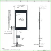 China 2.8‑inch 240×320 full‑viewing‑angle transflective wide‑temperature multi‑interface LCD module with capacitive touch for sale