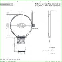 China 2.8-inch 480x480 IPS Full-View ST7701S RGB Interface High-Brightness Round LCD Display Module for sale
