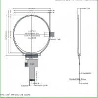 China 2.8-inch 480x480 IPS Full-View ST7701S MIPI Interface High-Brightness Circular LCD Display Module for sale
