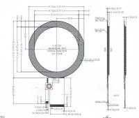 China 2.8‑inch Industrial Instrument 480*480 ST7701S SPI RGB Interface IPS Round Capacitive Touch LCD Screen for sale