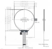 China 2.8‑inch 480*480 ST7701S MIPI‑interface IPS circular LCD display module for instrumentation and industrial control for sale