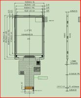 China 2.8-inch 240*320 JD9852 MIPI Interface Full-Color TFT LCD Display Module Manufacturer for sale