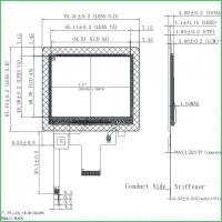 China 3.17-inch 1024x768 LCD display with MIPI interface, high contrast and capacitive touch for industrial control and medical applications for sale
