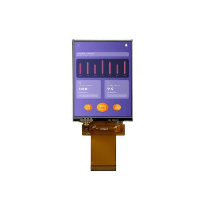 China 3.2-inch high-brightness 480x640 full-view IPS LCD with SPI+RGB interface and resistive touch for sale