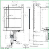 China 3.2-inch 480x640 High Brightness 850cd/m² Industrial TFT Display LCD Module with IPS and Capacitive Touch for sale