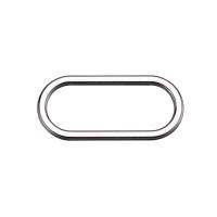 China Adjustable Oval Oval Bra Strap Rings , 50mm Metal Swimwear Rings for sale