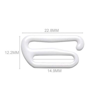 China Lingerie Bra Strap Slide Hook 14.9mm , Bra Strap Adjuster Clips For Corset Garter Bikini for sale