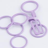 China DTM Purple 15mm Metal Bra Hooks , Swimsuit Bra Hooks for sale
