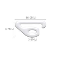 China Oeko-Tex 100 Metal 4mm Bra Strap Hook Adjuster Lingerie Hooks for sale