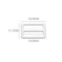 China Decorative Rectangle Bra Strap Rings And Sliders 10.9mm 13mm for sale