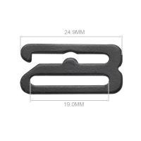China Black Bra Strap Accessory 19mm Metal Bow Tie Buckle for sale