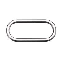 China Adjustable 6mm Bra Ring Adjuster , Oval Metal Swimwear Rings for sale