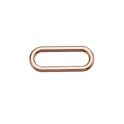 China Rust Free Metal Oval Adjustable Bra Ring And Slider for sale