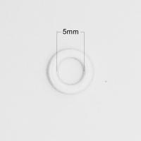 China Metal Nylon Coated Bra Strap Rings 5mm , O Ring Bra Strap Buckle for sale