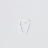 China Nylon Coated 12mm Bra Strap Rings Adjustable Heart Shape for sale
