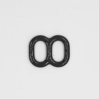 China Black 6mm Metal Bra Strap Slides And Rings Good Hardness for sale