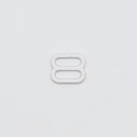 China 10mm Bra Strap Adjuster In Metal With Nylon Coated White for sale