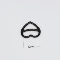 China Metal 12mm Bra Strap Adjuster , Special Heart Shape Lingerie Sliders for sale