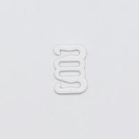 China 8mm Lingerie Buckle Nylon Coated Bra Strap Clasp Hooks for sale