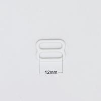 China White 12mm Bra Adjustable Slider Metal Lingerie Hook for sale