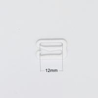 China White Eco Friendly Nylon Coated Metal Bra Hooks 12mm for sale