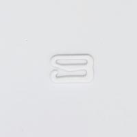 China White Eco Friendly Nylon Coated Metal Bra Hooks 12mm for sale