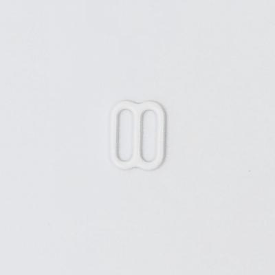 China 10mm Customized White Plastic Bra Strap Slides And Rings for sale