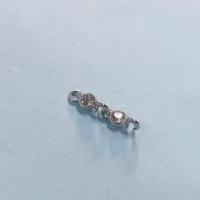 China Moon Shape Metal Trims Bra Charms Length Within 15mm for sale