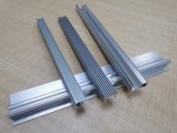 China Silver Anodizing Aluminum Extrusion Parts Heat Sink Profile 50000 Shots for sale